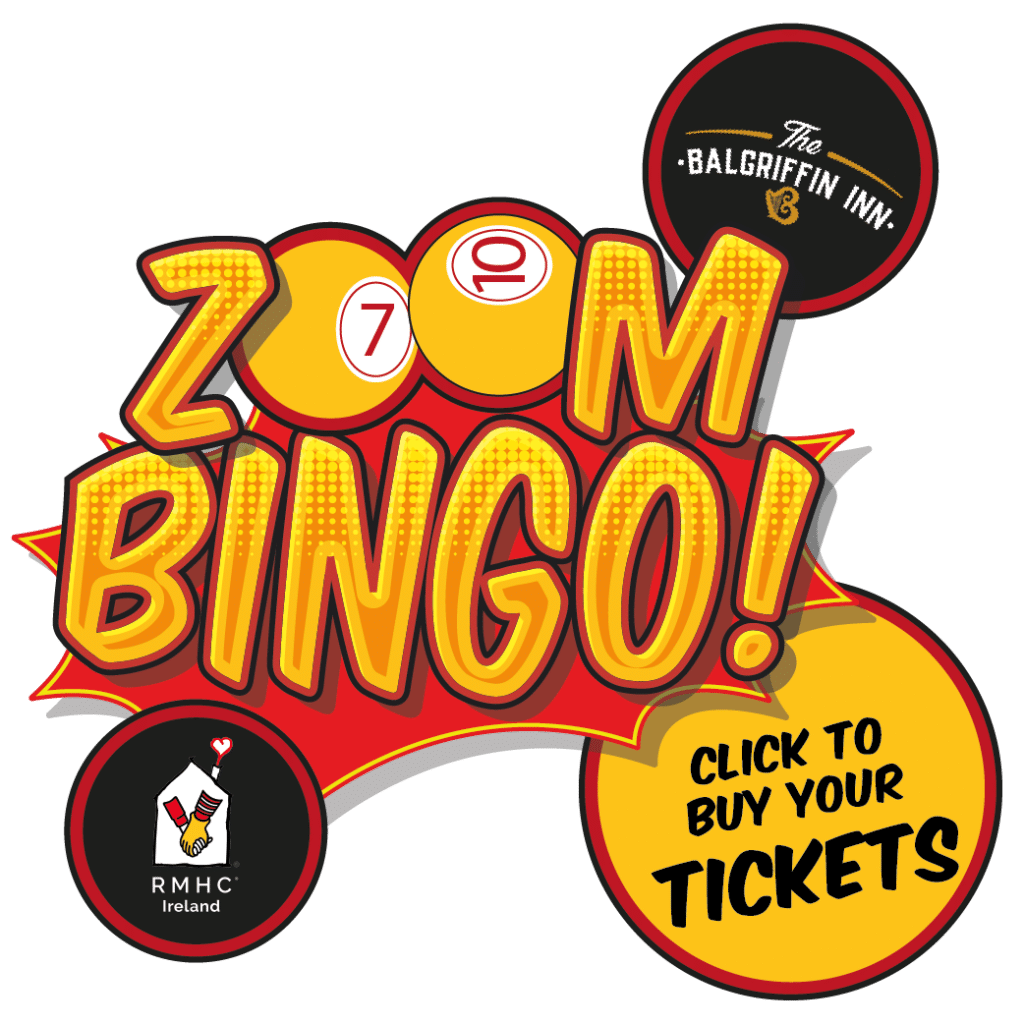 Balgriffin Inn Zoom Bingo - Ronald McDonald House Charities Ireland